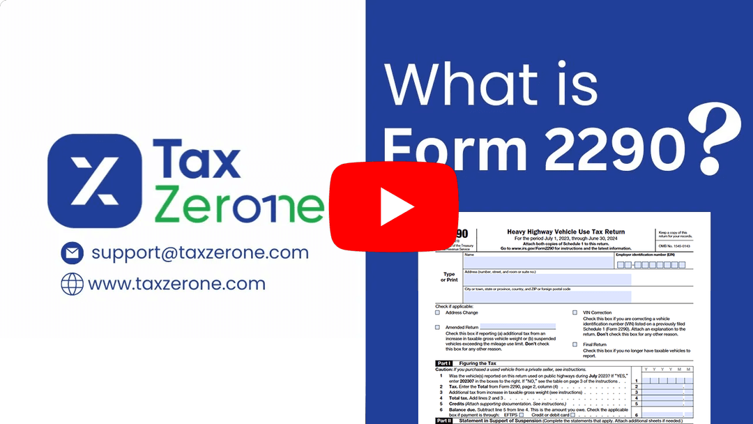 E-file Form 2290 Online and Get Schedule 1 copy in minutes