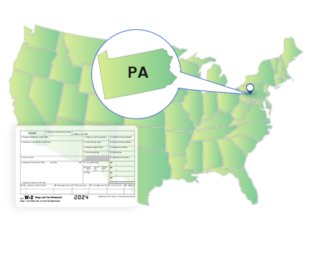 Pennsylvania W-2 Form Filing Requirements for tax year 2024